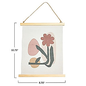 Main + Mesa Abstract Floral Canvas Wall Scrolls, Set of 3