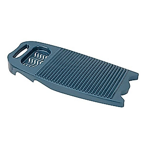 ERZU Large Washboard, Hand Wash Board, Washboard for Laundry Large, High Toughness Laundry Board Household, 17.7x7.8in (Dark Blue)