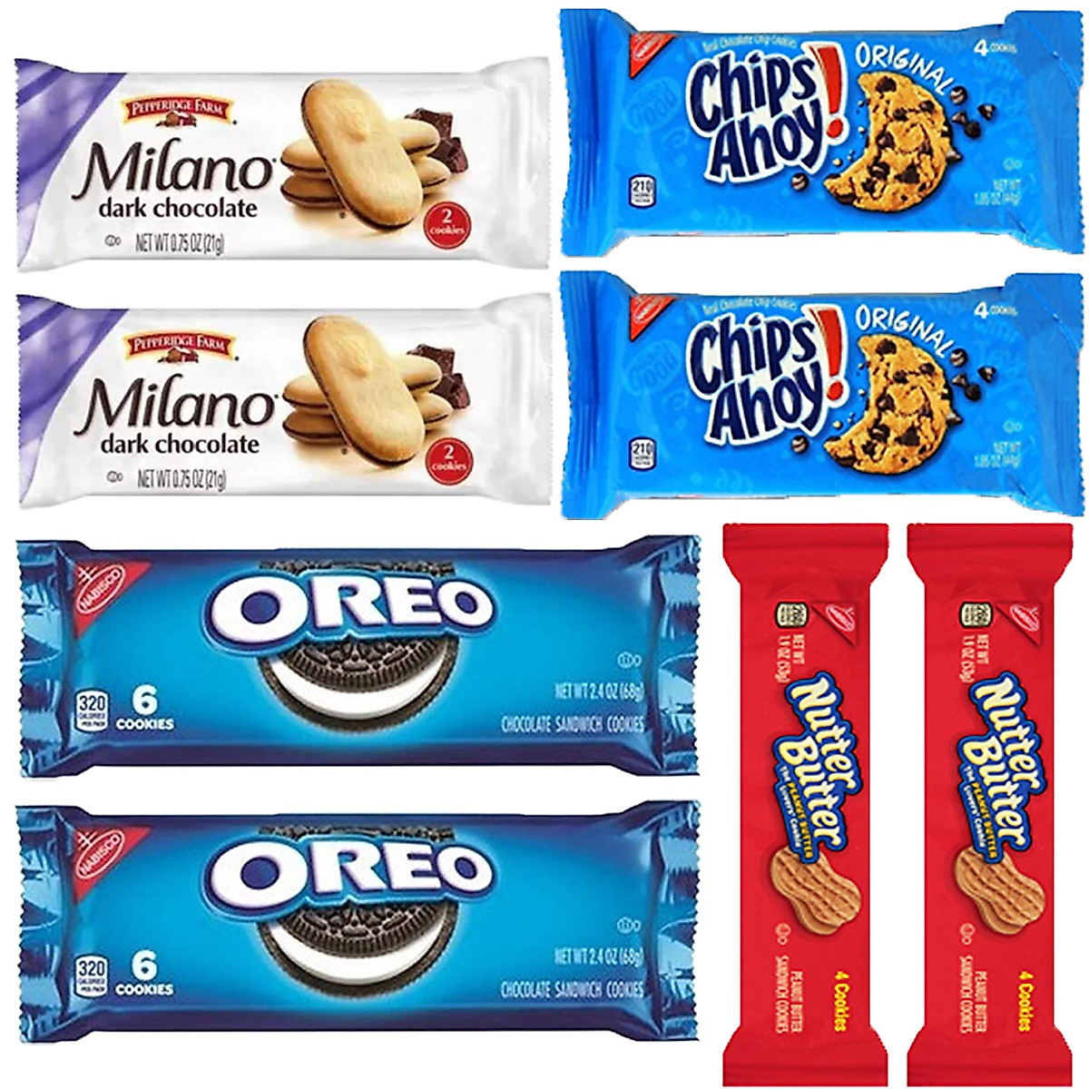 Cookies Variety Pack - Individually Wrapped Assortment - Sampler Bulk Care Package (30 Count)