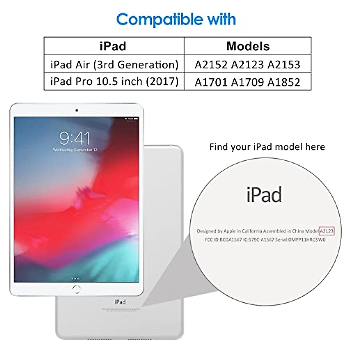 JETech Screen Protector for iPad Pro 10.5-Inch and iPad Air 3 (10.5 Inch 2019 Model), 9H Tempered Glass Film, HD Clear, 1-Pack