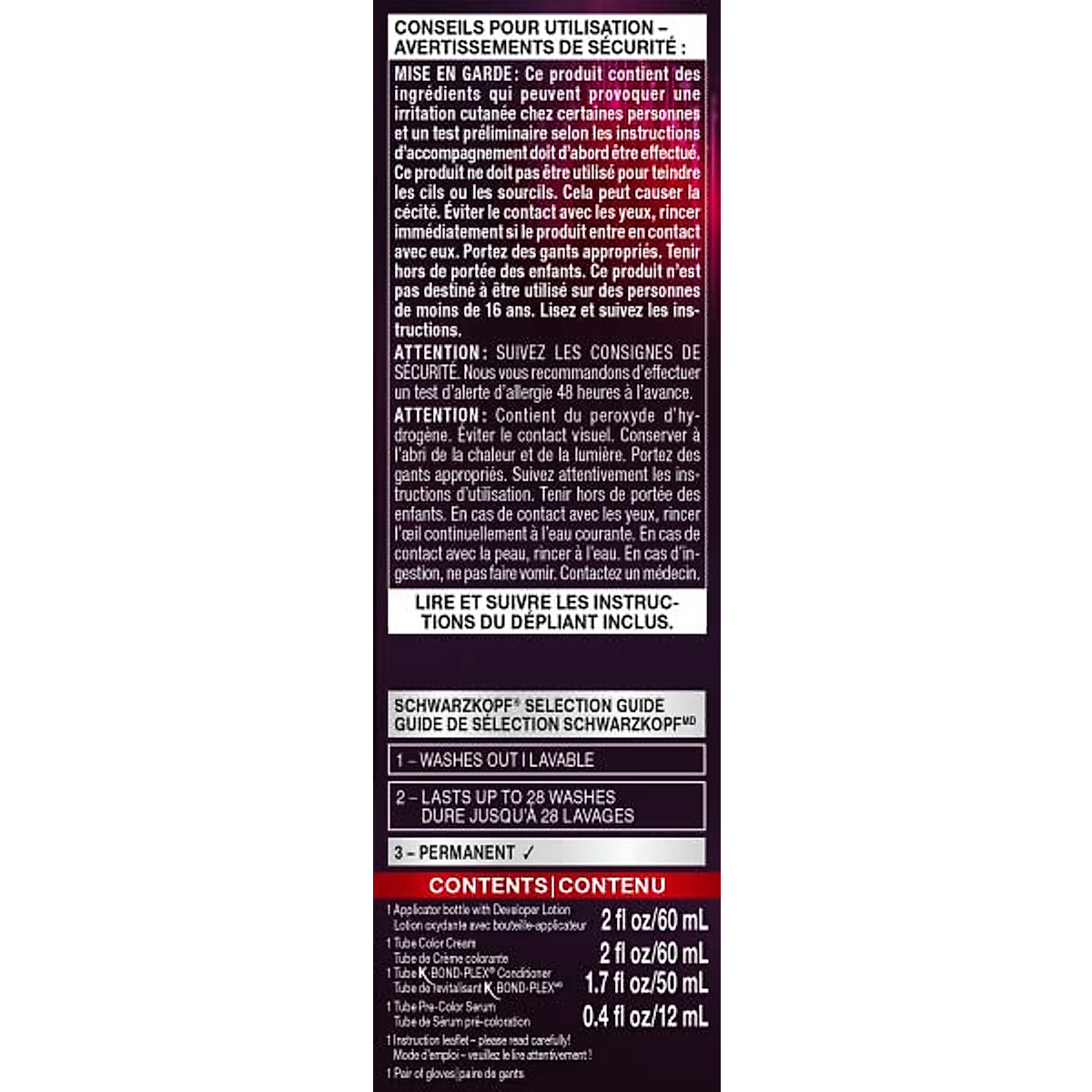 Schwarzkopf Keratin Color, Color & Moisture Permanent Hair Color Cream, 9.89 Crimson