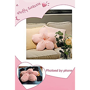 Tuelaly Cherry Blossom Pillow Kawaii Room Decor Japanese Kawaii Stuff Aesthetic Plush Pillows Decorative for Girls Bed Sofa Car