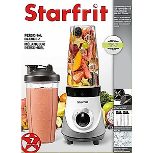 Starfrit Personal Blender, w/Two Cups, Two Blades 024300-004-0000