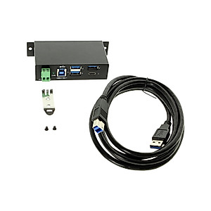 Coolgear USB C Hub 4 Port USB 3.1 Gen1 SuperSpeed Type-B Upstream