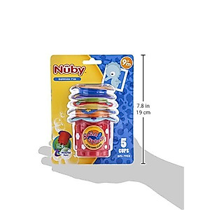 Nuby 5-Piece Splish Splash Stacking Cups Baby Bath Toy