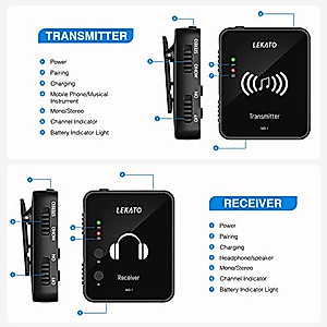 LEKATO MS-1 Wireless in-Ear Monitor System -(Only Receiver)