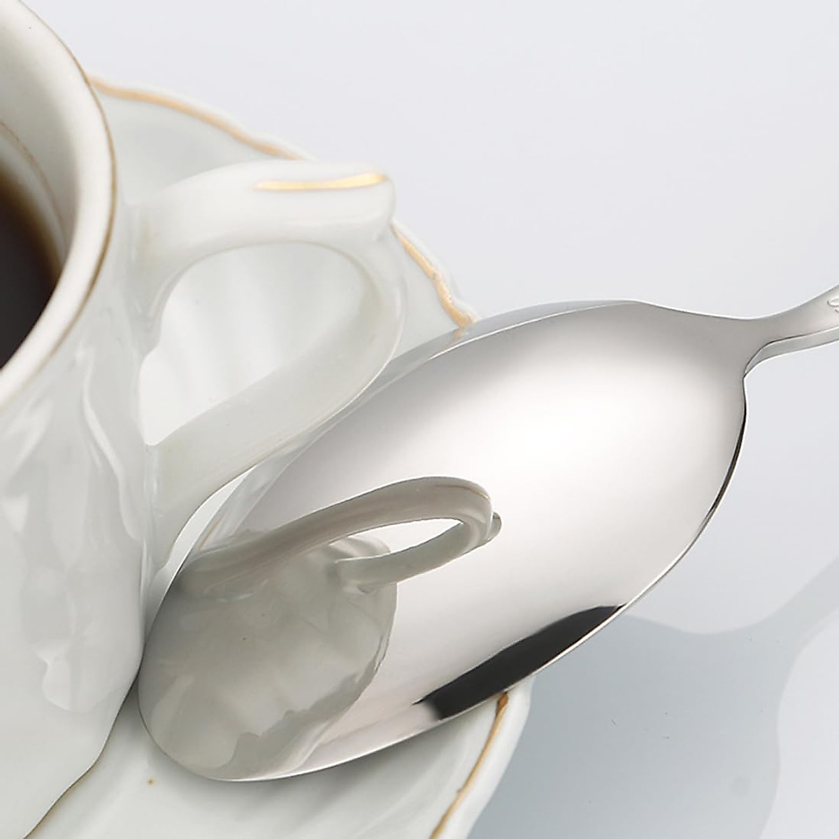 Aimilan 24 Piece wood Silverware Set for 4, 18/10 Stainless Steel Wooden Handle Flatware Cutlery Set for Home Kitchen Restaurant, Mirror Finish, Dishwasher Safe (24-Piece for 4)