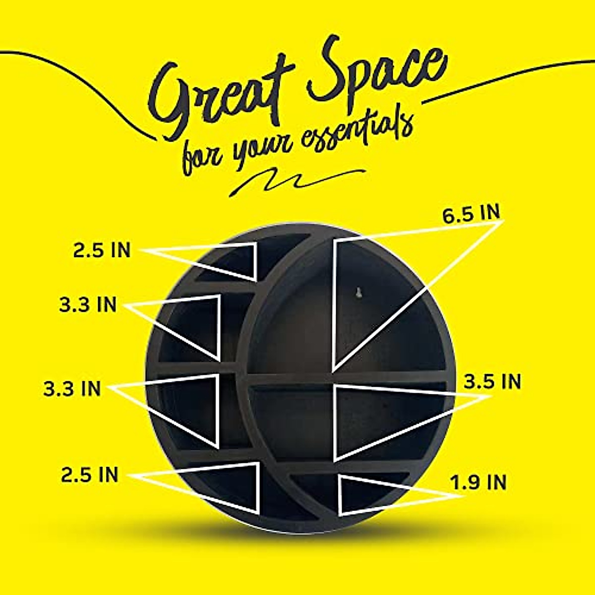 SMART SUPPLIES Crescent Moon Shelf for Crystals Stone, Plants and Art | Rock Display Shelf | Hanging Wooden Shelf for Essential Oils and Decor, Cute Moon Decor for Bedroom