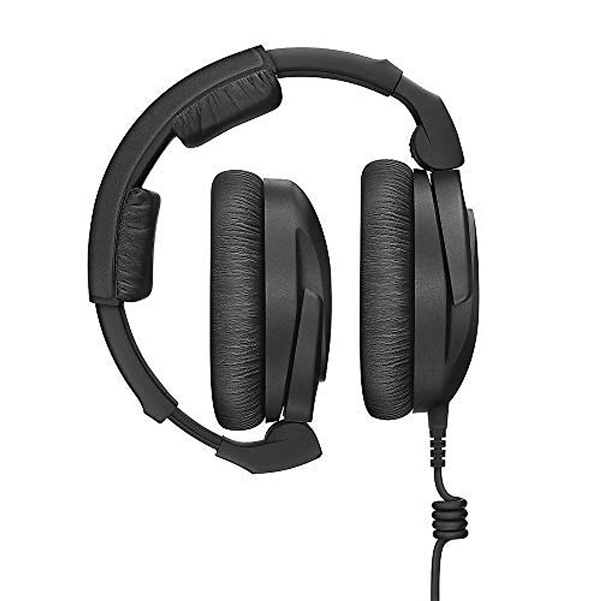 Sennheiser HD 300 Pro Headphones, Black with Headphone Holder & Stereo 1/4" Male Phone TRS Headphone Extension Cable 10'