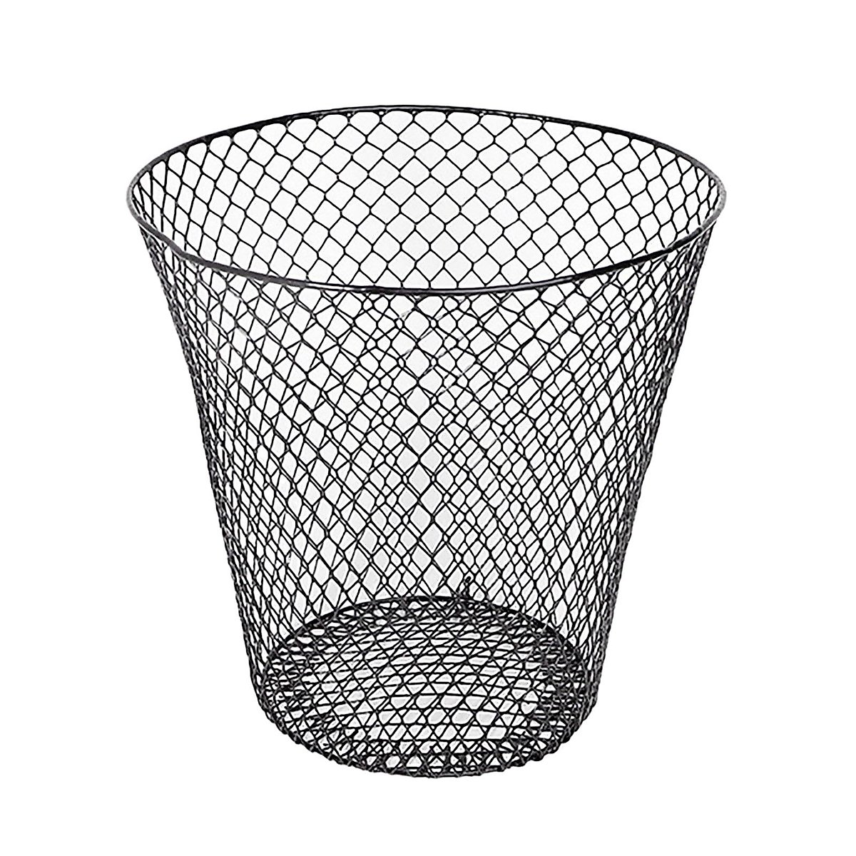 Wire Mesh Round Waste Lightweight Trash Can Open Top Wastebasket Recycling Desk Office School Garbage Cans Home & Custom Storage