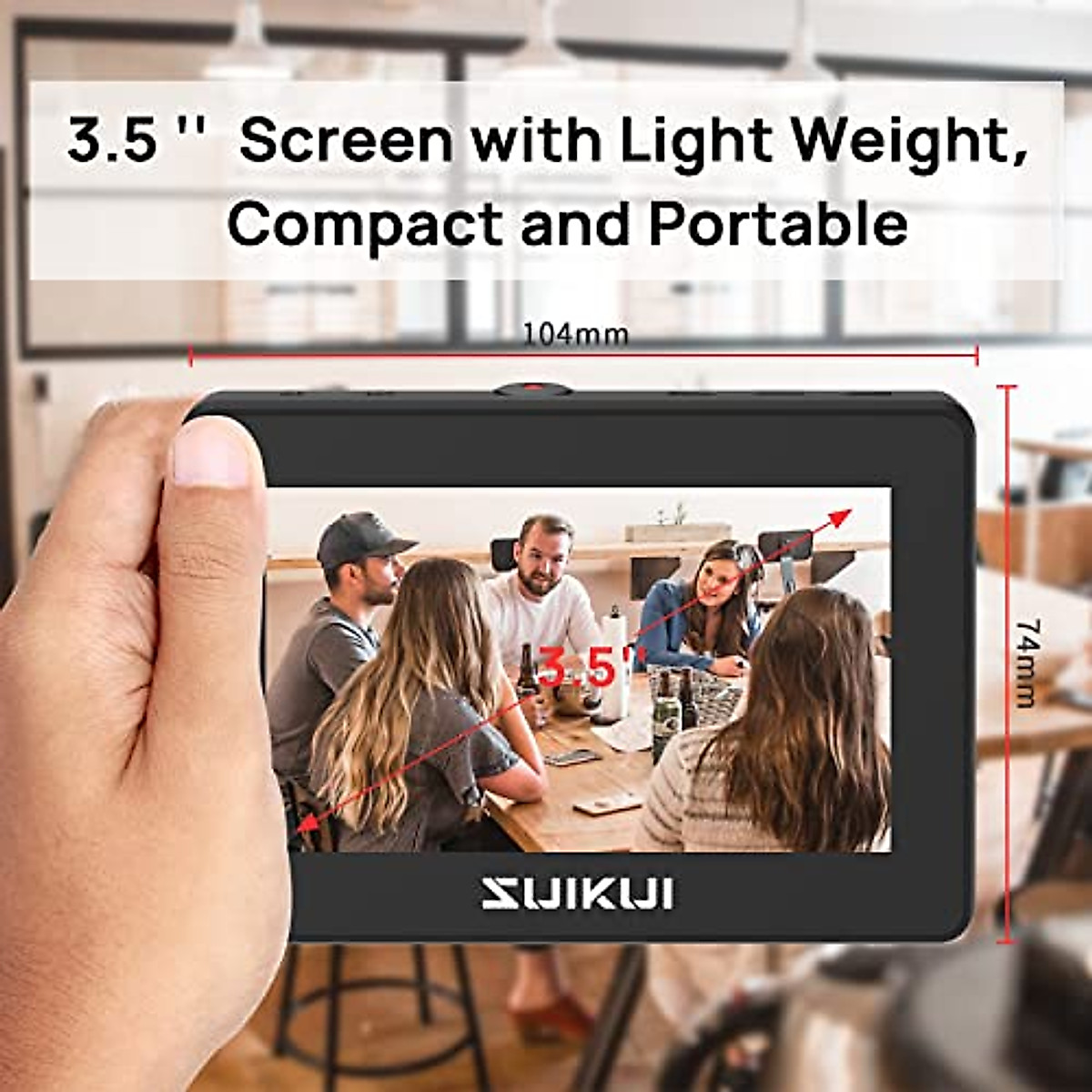 SUIKUI RH35 Unlimited Recording Camera Monitor 1080P 30FPS Capture and Photographic Stream Video Screens from HDMI