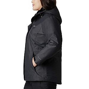 Columbia Women's Whirlibird Iv Interchange Jacket, Black Crossdye, Large