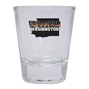 Vancouver Washington Trendy Souvenir Round Shot Glass