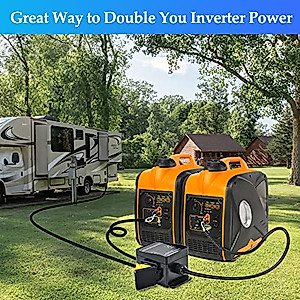 Briidea 30-AMP 3600-Watt Generator Parallel Kit for Inverter Generators, Compatible with WEN Generators, RV Ready