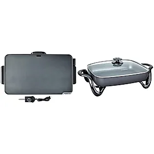Presto 22-Inch Electric Griddle + Skillet Bundle
