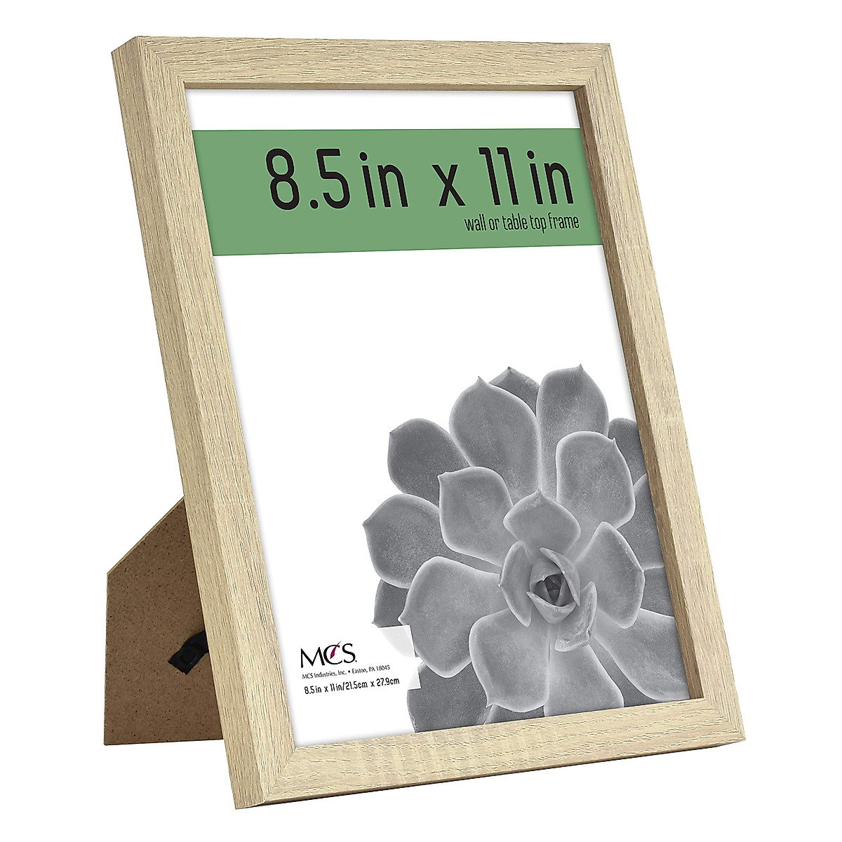 MCS Gallery Essential Certificate Document Frame Set, Gallery Wall Frames Fit 8.5 x 11 Diplomas, Documents & Certificates, Natural Woodgrain, 2-Pack