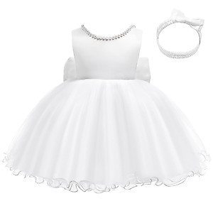 LZH Baby Girl Dresses, Flower Girl Toddler Dress Baby Flower Girl Dress,Baptism Dresses for Baby Girls Birthday Dress
