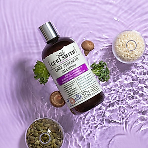 CURLSMITH – Core Strength Shampoo, Gentle Protein-Rich for Frequent Use (12fl oz)