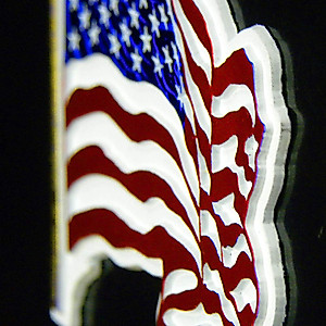 American Flag Magnet (Waving) by Classic Magnets, Collectible Souvenirs Made in The USA