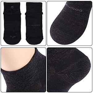 ZEALWOOD Low Cut Merino Wool Socks Fuzzy Socks No Show Running Socks for Men Womens Hiking Socks Moisture Wicking Mens Ankle Socks For Women Athletic Socks Summer Tennis Golf Socks Gifts for Women Men