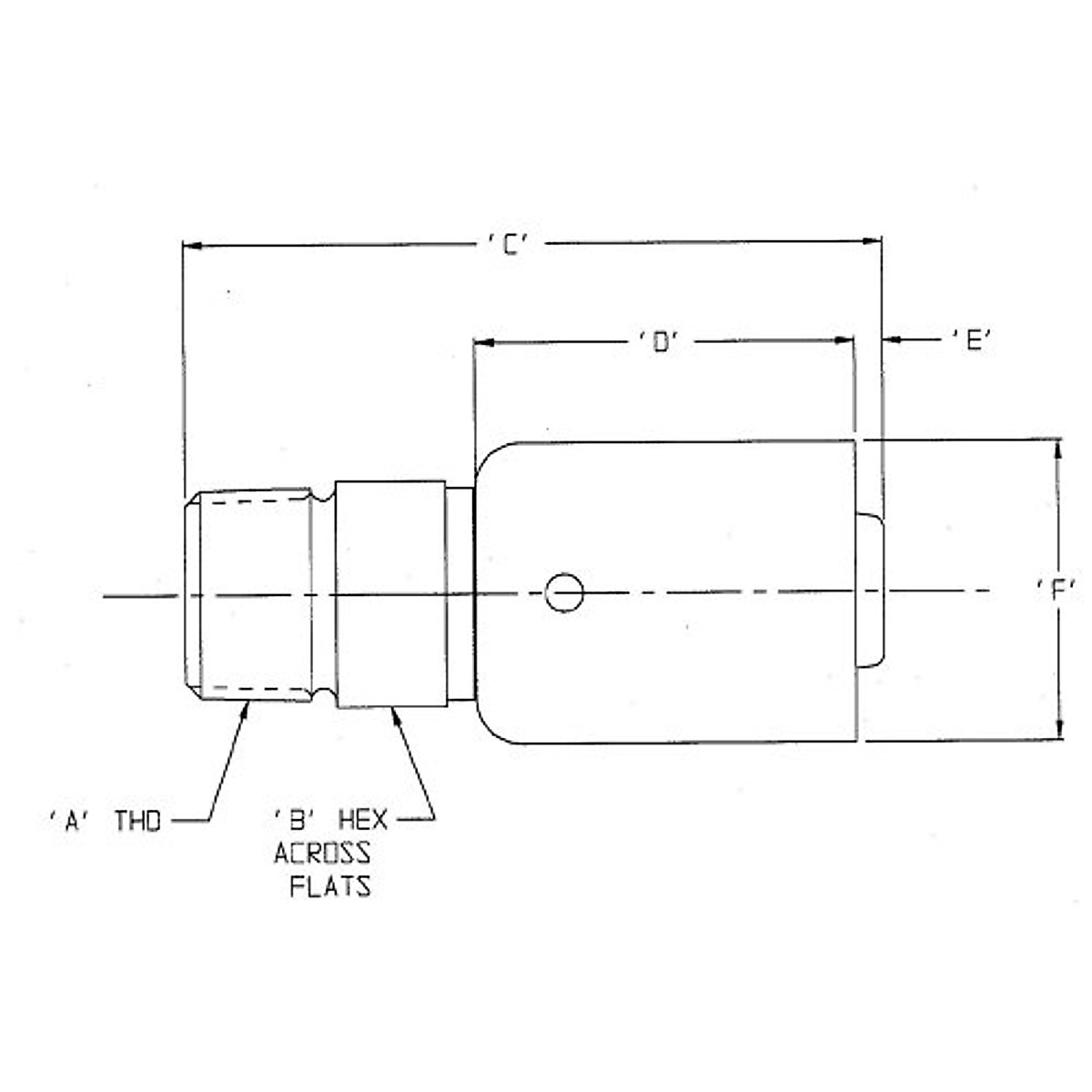 Dixon Holedall 12P1 Plated Carbon Steel Hose Fitting, External Swage Uni-Range Male Coupling with Ferrule, 3/4" Hose ID, 1-10/64" - 1-14/64" Hose OD