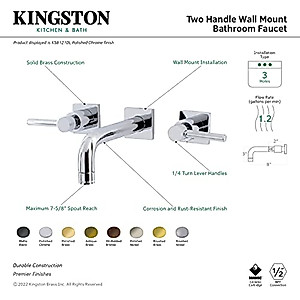 Kingston Brass KS6121DL Concord Bathroom Faucet, Polished Chrome