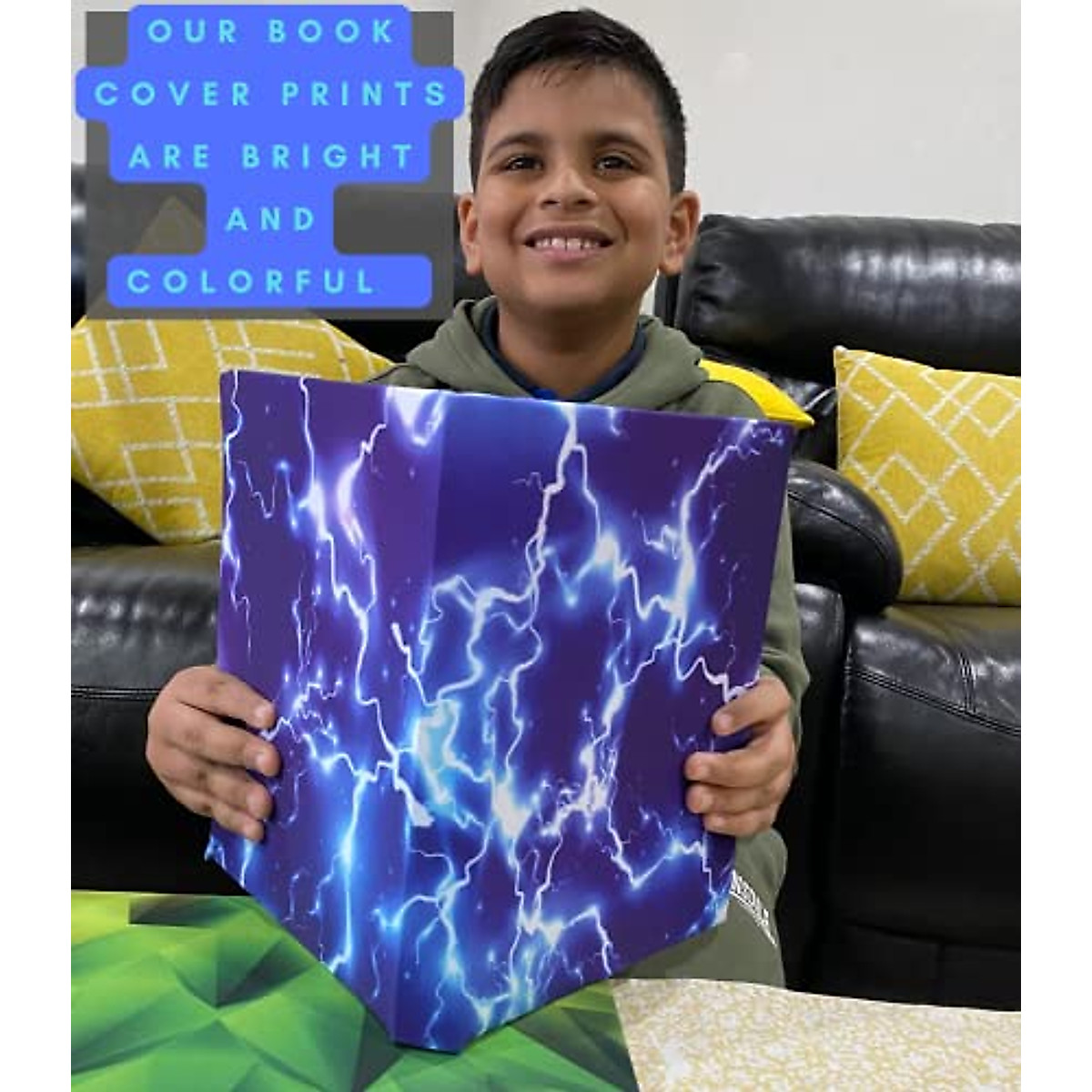 InstyleCraft Book Cover | Book Covers for Textbooks | Jumbo Books Covers for School | Stretchable Book Covers for Hardcover Books N3 | Made of Stretchy Fabric | Ideal for School Textbooks