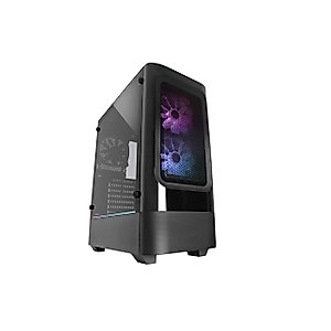 Raidmax EVOL H07 ATX Mid Tower Gaming Case Tempered Glass Side ARGB Fans Included (H07 Black)