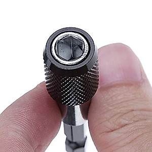 Mesee 3 Pieces Magnetic Extension Chuck Adapter with 1/4 Inch Hex Shank Quick Release Bar Socket Screwdriver Bit Holder Kit for Screws Nuts, 60mm Length