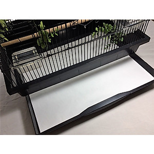 Bird Cage Liners - POLY COATED - Medium Cages - Custom Size - 150 Pre-Cut Sheets - Up To 300 Ft of paper