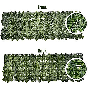 Expandable Faux Privacy Fence Artificial Ivy Rolls Privacy Fence Screen | Artificial Hedges Fence Ivy Vine Leaf Decoration for Outdoor Wall Privacy Screening Garden (Size : 0.5x1m)