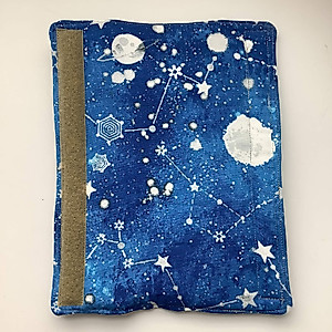 Set of 2 Universal Car Seat Belt Cover, Blue Moon White Dreamcatcher Saturn Star, Truck SUV Cushion Seatbelt Shoulder Strap, Soft Comfortable Driving Protection, Plush Padded 100% Cotton Adult Child