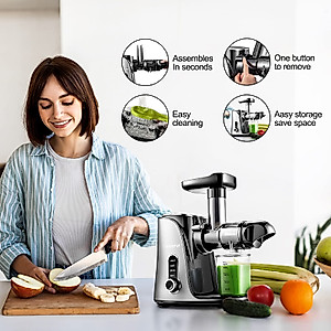 AMZCHEF Masticating Juicer Attachments,Slow Juicer Accessories for AMZCHEF, Compatible with 1501 and 3001,Cold Pressed Juicer Parts,High Juice Yield Great for Fruits and Vegetables