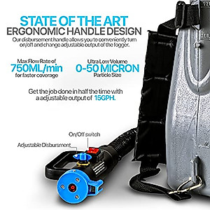 AlphaWorks ULV Fogger Backpack Sprayer, 3 Gal, Corded 120V - for Lawn/Garden, Hydroponics, Disinfectant