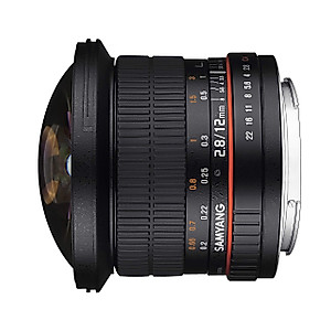 Samyang 12mm F2.8 Ultra Wide Fisheye Lens for Nikon DSLR Cameras - Full Frame Compatible
