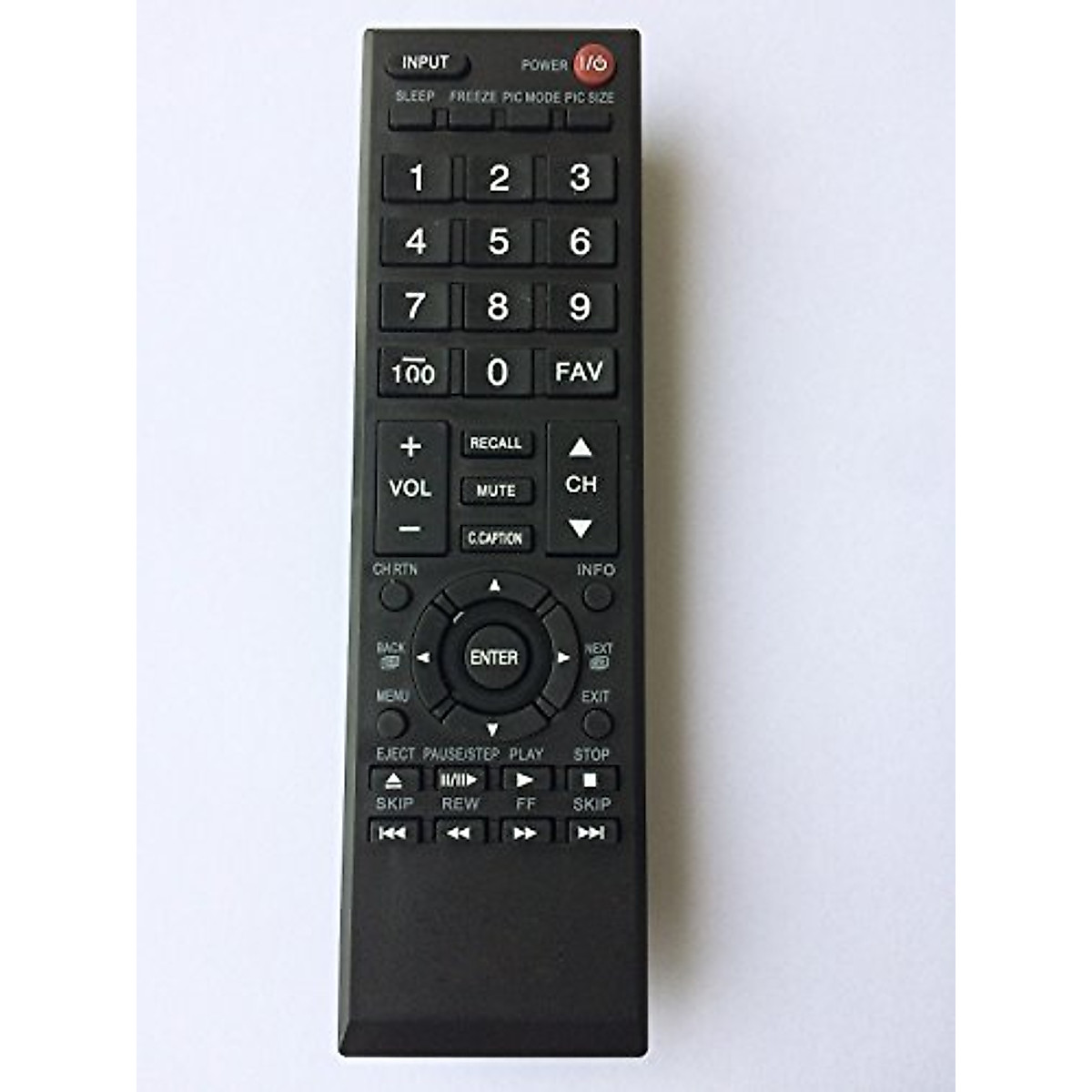 Replacement Remote Control for Toshiba 32L1400U 39L1350U 40E220U 40L1400U 49L310U 42XV540 55G310U LCD HDTV