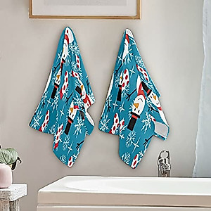 Christmas Snowman Dish Towels for Drying Dishes,Xmas Kitchen Cloth Dish Towels Premium Dishcloths Super Absorbent Fast Drying