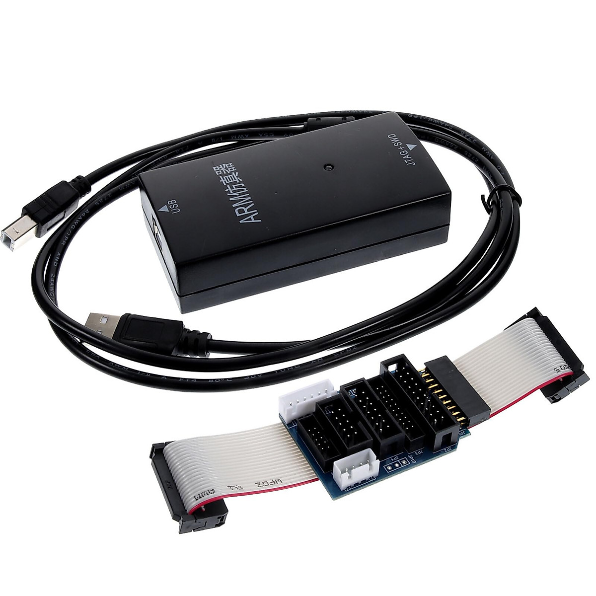 Scicalife USB JTAG Emulator Debugger Programmer V9 ARM Emulator High-Speed Download Black Adapter Board