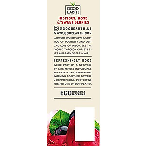 Good Earth Sensorials Hibiscus, Rose & Sweet Berries Herbal Tea 15 ct Box