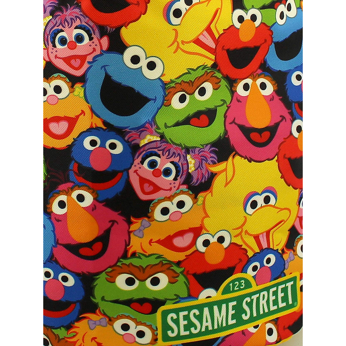 Sesame Street Elmo Boys Girls Collapsible Nylon Gift Basket Bucket Tote Bag (One Size, Red/Multi)
