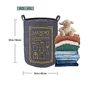 Hearyone Laundry Hamper 19in (L) (Denim)