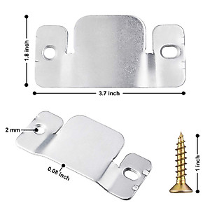 earthgadgets 4 Sets Sectional Couch Connectors Furnitures for Small Sofa and Sectionals, Sectional Sofa Connectors with Screws, Modular Sofa Connector Brackets Suitable for Small Sectional Couch