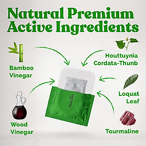 Nuubu | Deep Cleansing Foot Pads for Better Sleep & Foot Care | Premium Japanese Organic Feet Pads with Ginger Powder (10 Pc)