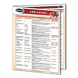 Permacharts Clinical Lab Values chart - Medical Quick Reference Guide