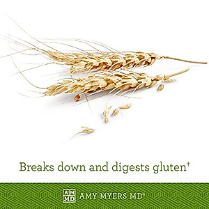 Amy Myers MD Digestive Enzymes for Digestion Aid - 19 Enzymes for Gut Health, Bloating & Stomach Issues - DPP-IV Protease Amylase Lipase Lactase Sucrase - Break down protein carb sugar fiber 120 Caps