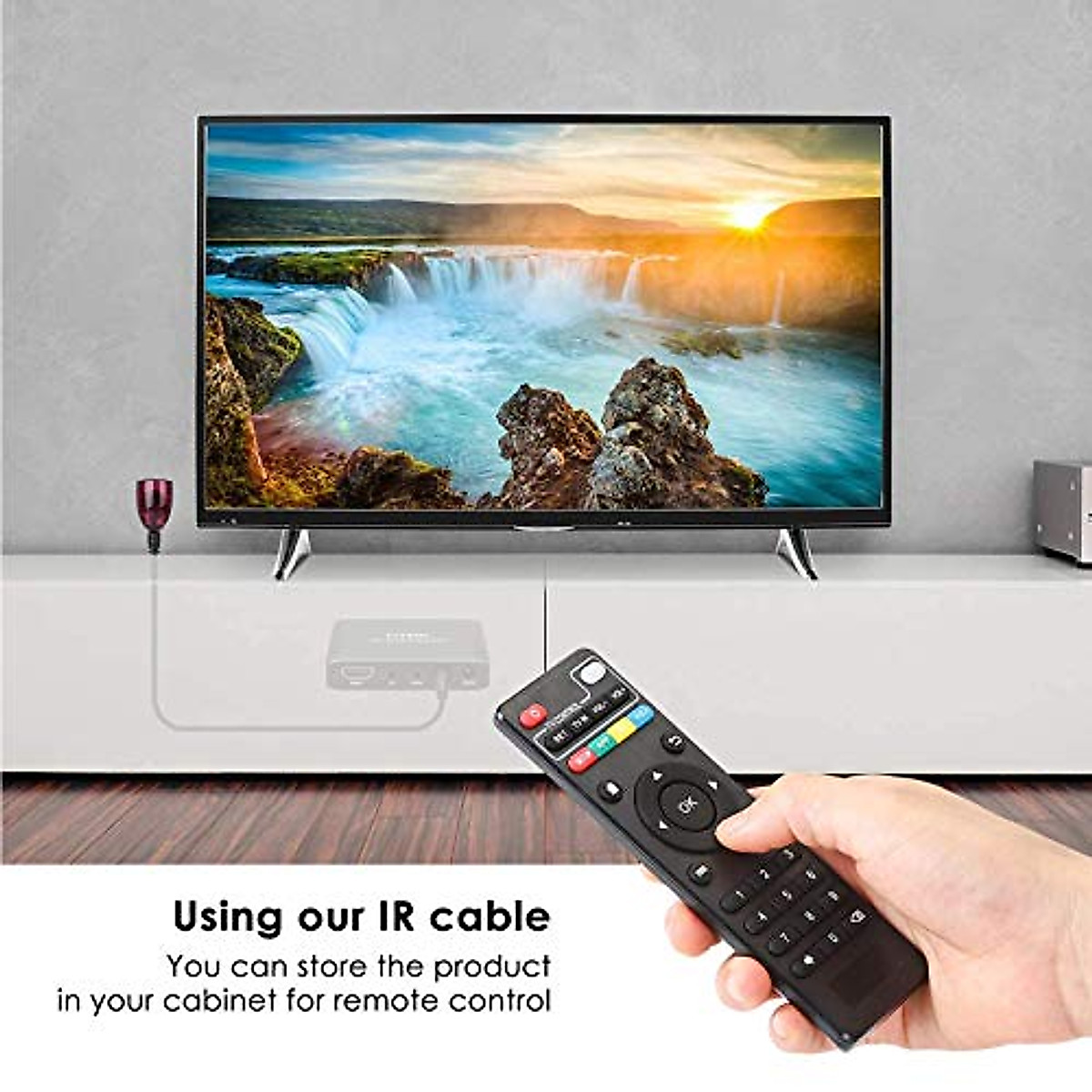 4K Media Player with Remote Control, Digital MP4 Player for 8TB HDD/USB Drive/TF Card/H.265 MP4 PPT MKV AVI Support HDMI/AV/Optical Out and USB Mouse/Keyboard-HDMI up to 7.1 Surround Sound (Black)