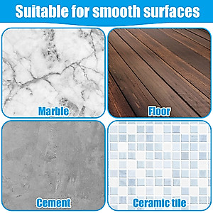 6 Pieces Floor Door Stopper No Drill Shower Door Stopper Self Adhesive Door Stoppers Wall Protectors Acrylic Door Stoppers Floor Buffers Wall Buffers for Protection of Wall and Furniture