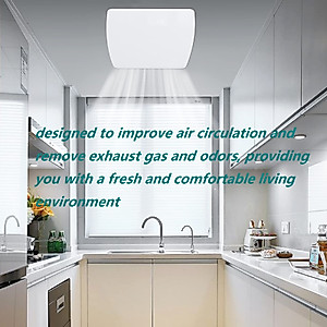 Allvent Exhaust Fan 4" Home Ventilation Fan Window and Wall Mount Vent Fan for Kitchen Bathroom Workshop Garage (110v/12W/White)