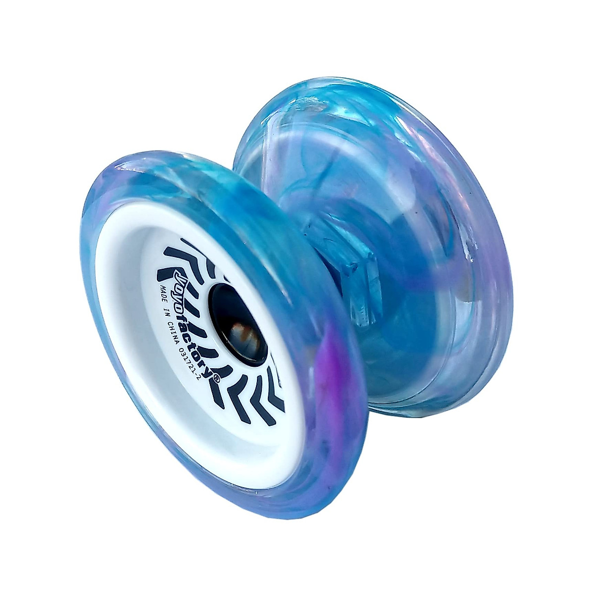 YoyoFactory Arrow Elite Beginner Yoyo Toy - Comes with Extra String & Pre Tied Finger Loop - Includes Bearings for Beginners to High Performance - Boys or Girls Ages 8+ Galaxy.
