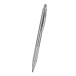 Oumefar Tungsten Steel Glass Cutter, 1 pc Scriber Metal Cutting Lettering Diamond Scribe Pen Engraver Glass Cutting Metal Scribe Tool for Ceramics (Silver)
